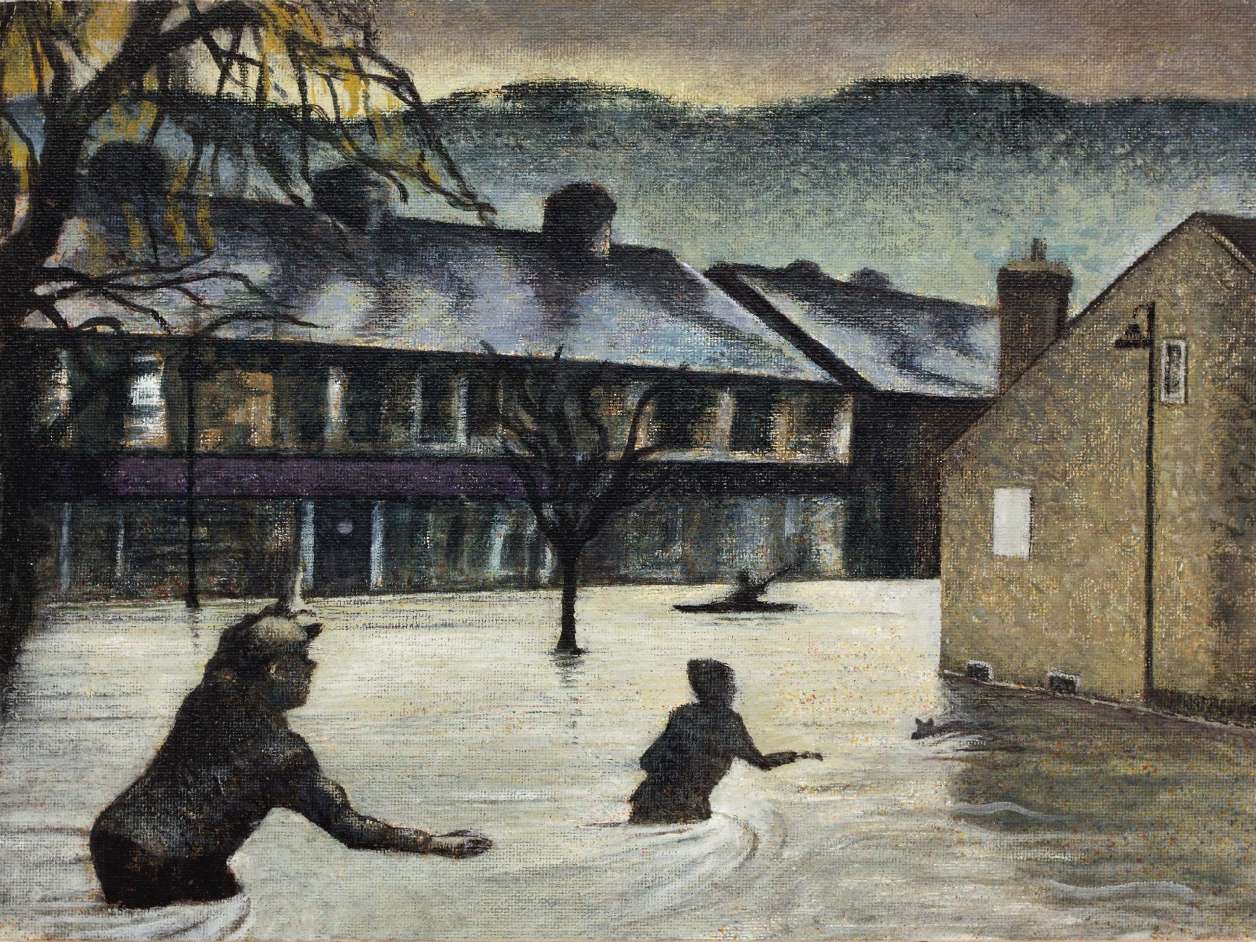 The Flood - Donald C Myers Fine Narrative Paintings